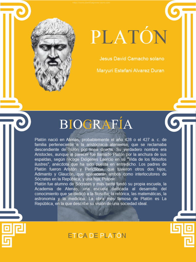 Biografía y Ética de Platón | PDF | Platón | Sócrates