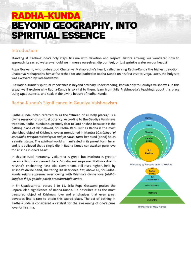 Radha kund | PDF | Vaishnavism | Krishna