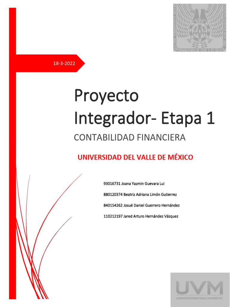 Proyecto Conta | PDF | Contabilidad | Estado financiero