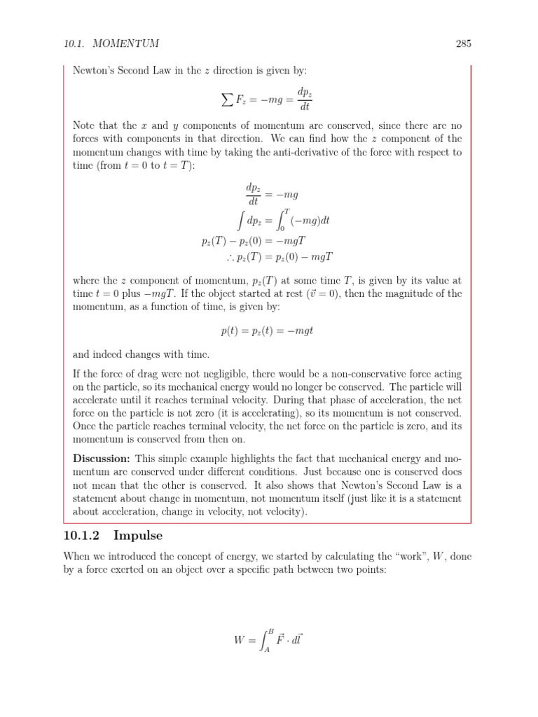 Physics: Momentum and Impulse | PDF | Force | Momentum