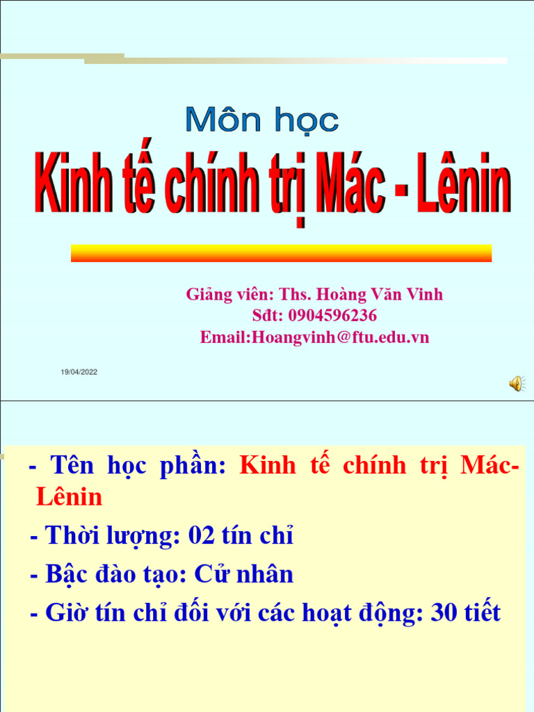 Chương 1 - Nhap Mon KTCT | PDF