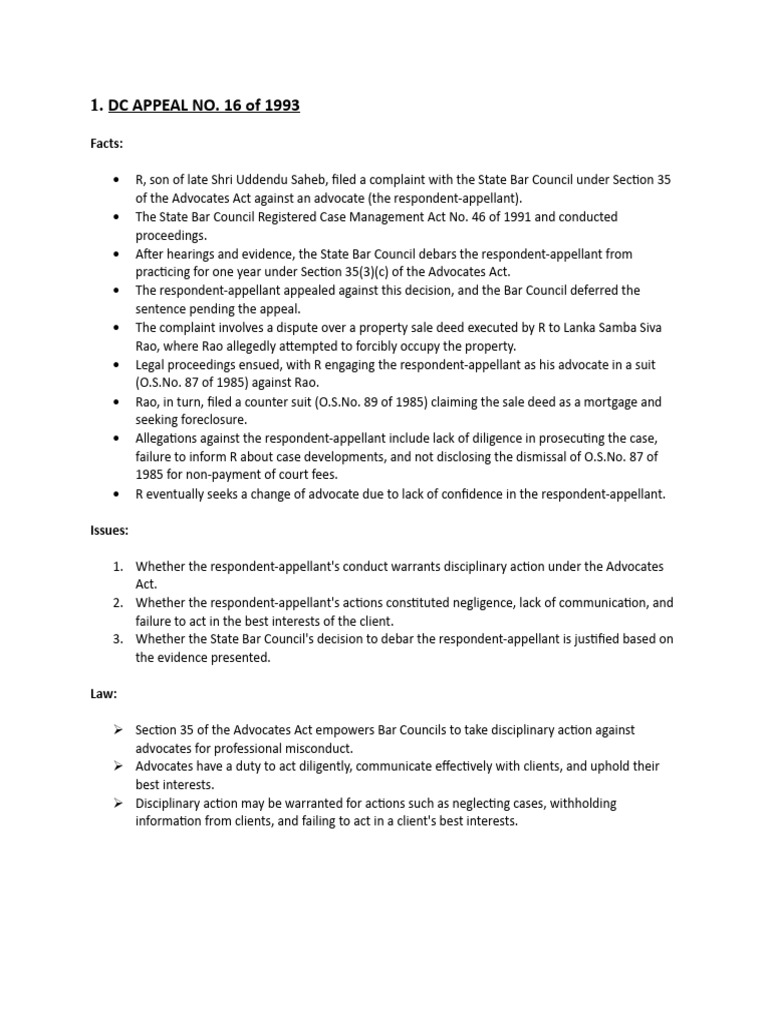 8 Cases | PDF | Advocate | Lawsuit