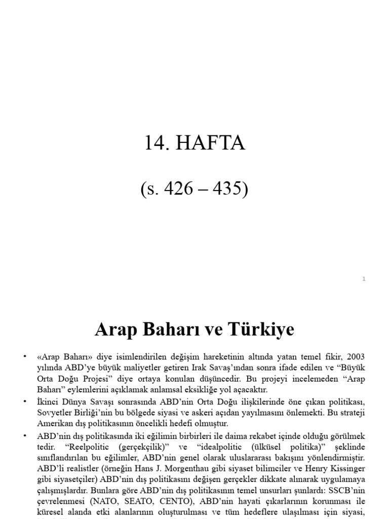 Hafta 14 | PDF