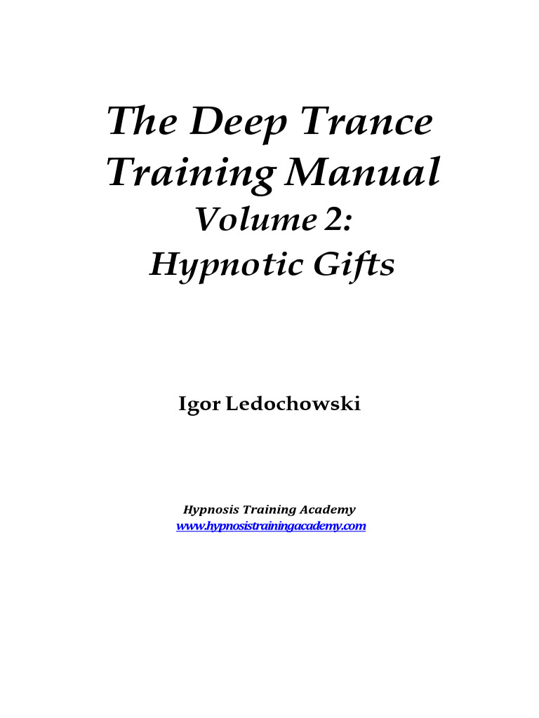 The+Deep+Trance+Training+Vol+2+ +Hypnotic+Gifts | Download Free PDF ...