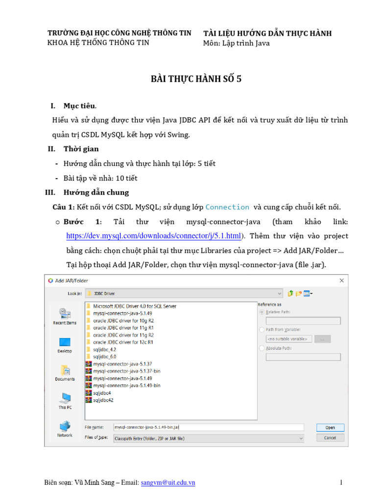 Btth5 Kết Nối Csdl 30112020 | PDF