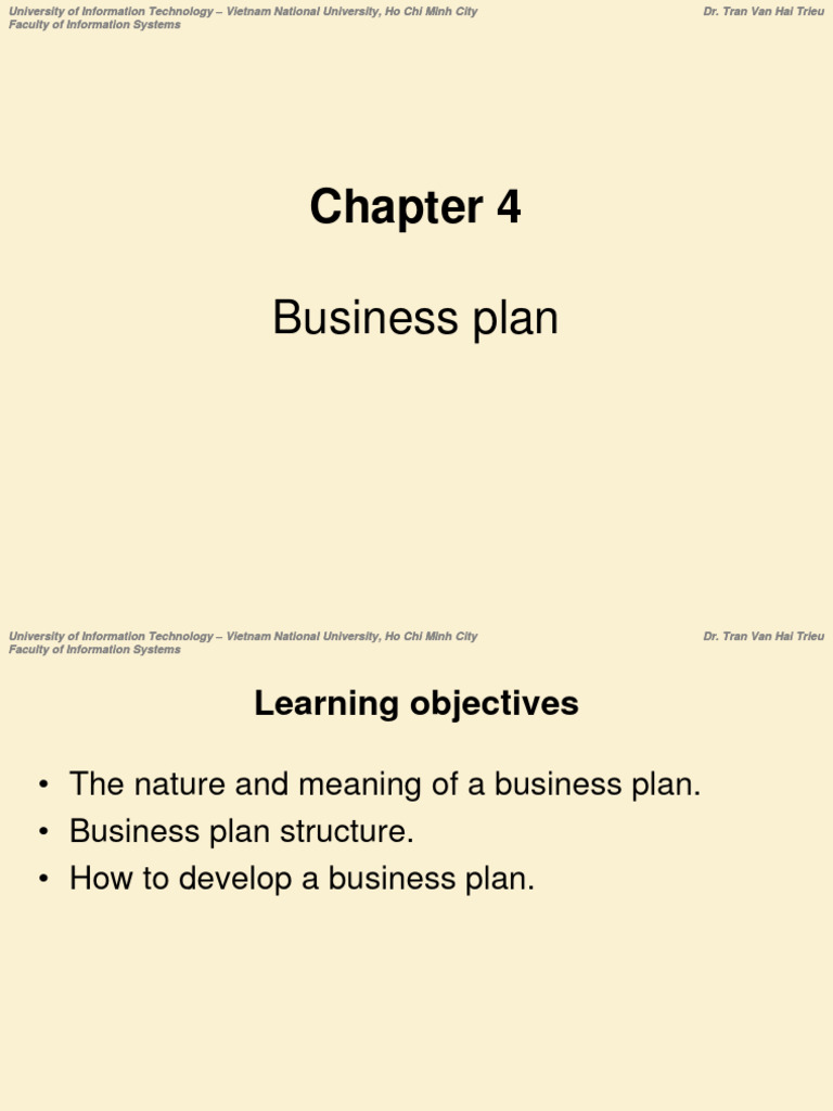 Chapter 4 Business Plan | PDF | Business Plan | Entrepreneurship