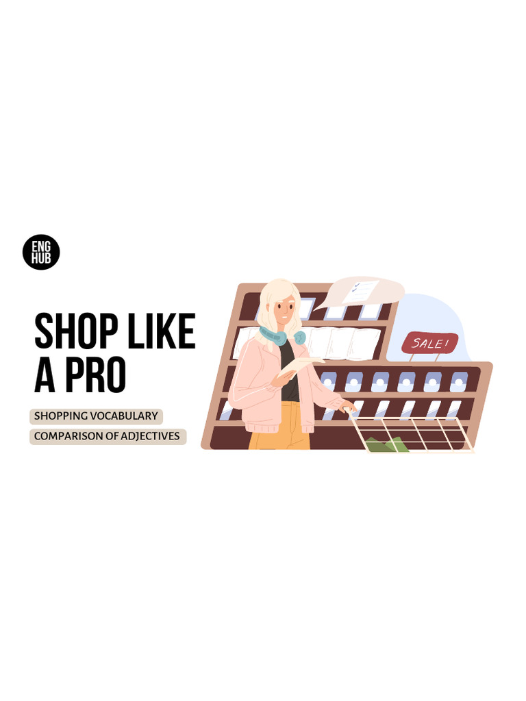Grocery Shopping Vocabulary Guide | PDF | Point Of Sale | Supermarket