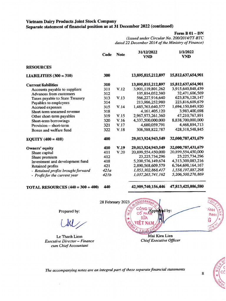 BCTC SOAT XET N2022 - RIENG EN-trang | PDF