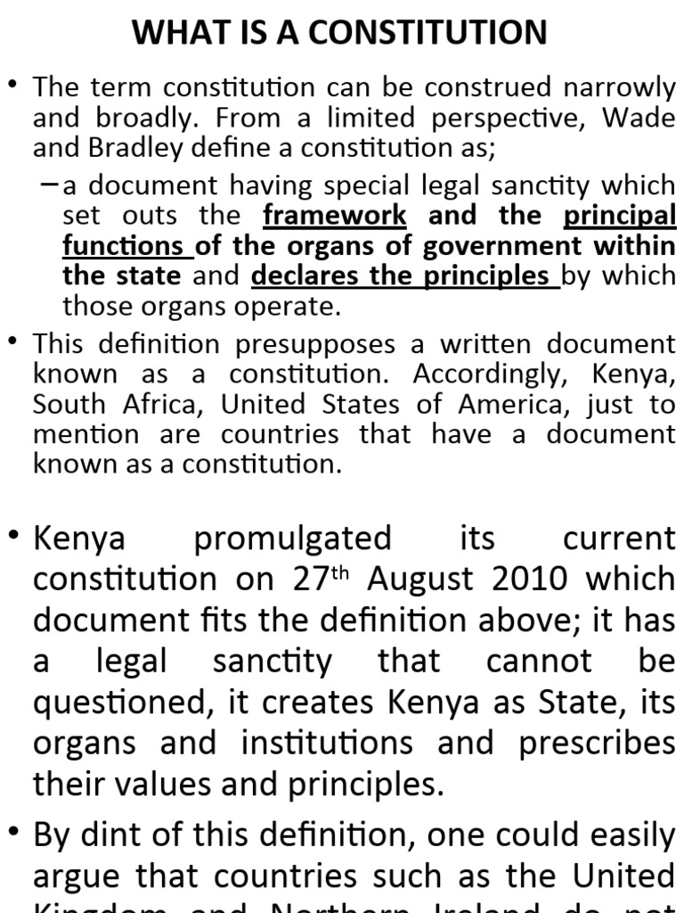 What Is A Constitution | PDF | Constitutional Amendment | Constitution