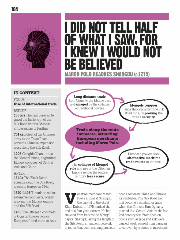 Marco Polo's Journey to Shangdu | PDF | Silk Road | Mongol Empire