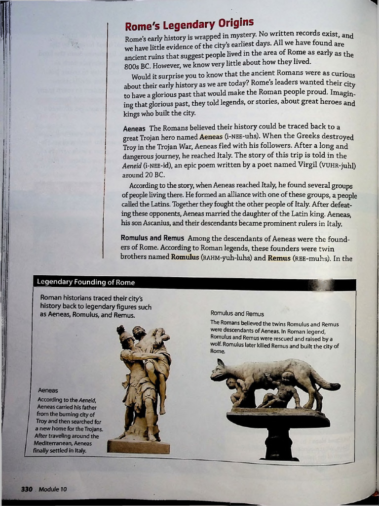 Rome From Houghton | PDF | Aeneas | Romulus And Remus