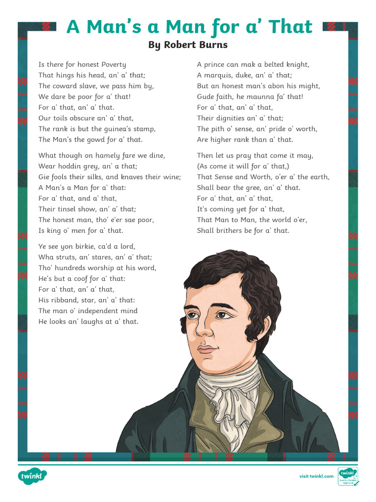 A Man's a Man for a' That Poem | PDF