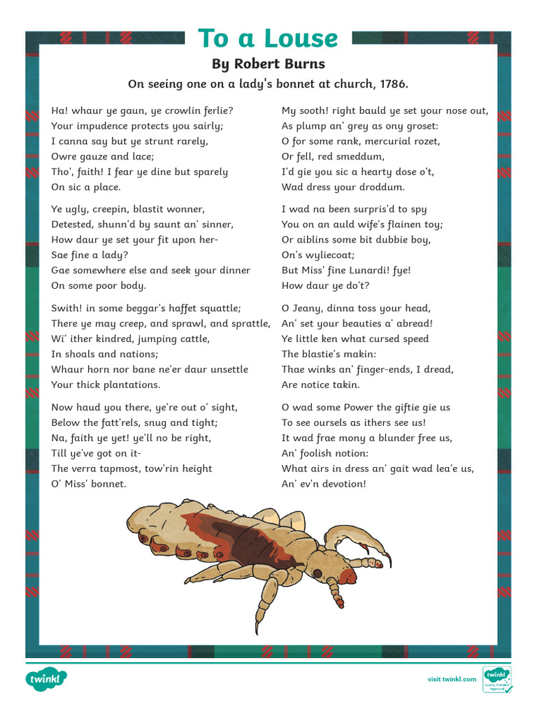 To A Louse | PDF