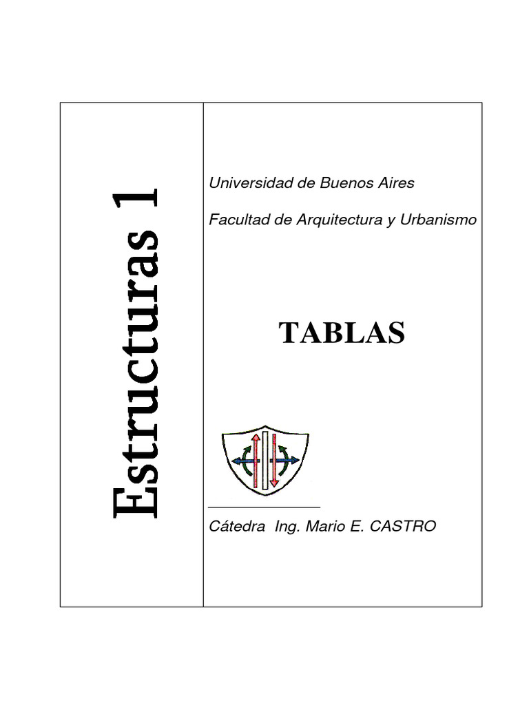 E1 Tablas | PDF | Mortero (Albañilería) | Hormigón