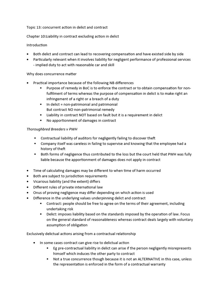 Topic 13 | PDF | Legal Liability | Negligence Topic 13 | PDF | Legal Liability | Negligence