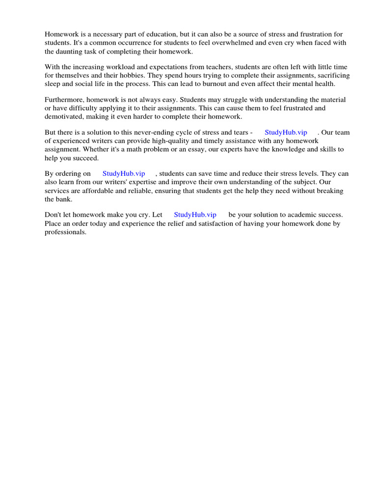 My Homework Makes Me Cry | PDF | Homework | Teachers