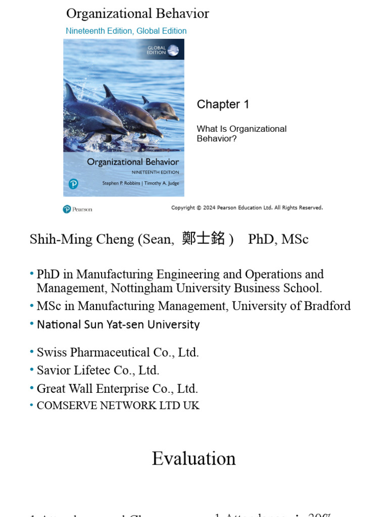 CH 01 What Is OB | PDF | Behavioural Sciences | Psychology