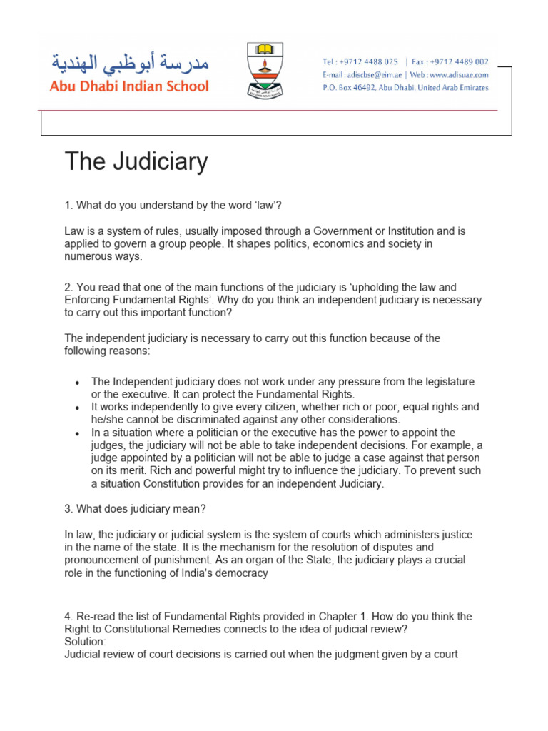 Judiciary - Notes 2023 | Download Free PDF | Judiciaries | Crimes