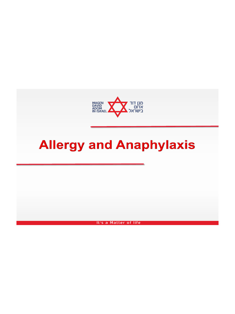 AnaphylaxisAnd Allergy60-Class-ENG | PDF | Allergy | Allergen