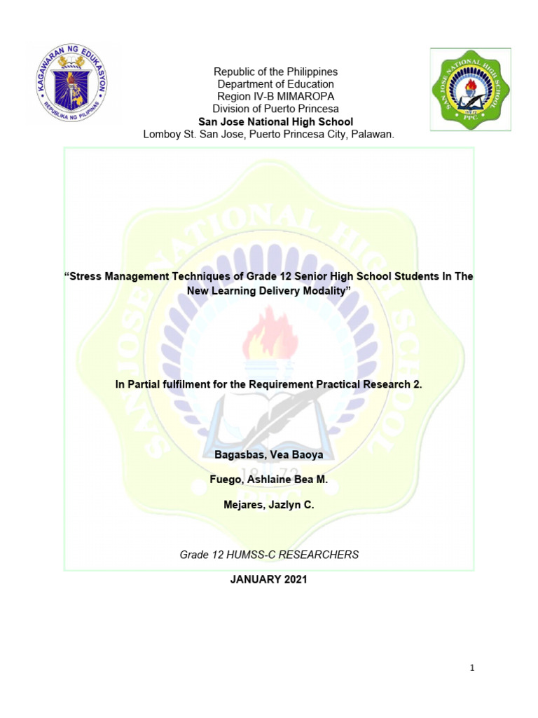 PR 2 RRL | PDF | Stress (Biology) | Survey Methodology