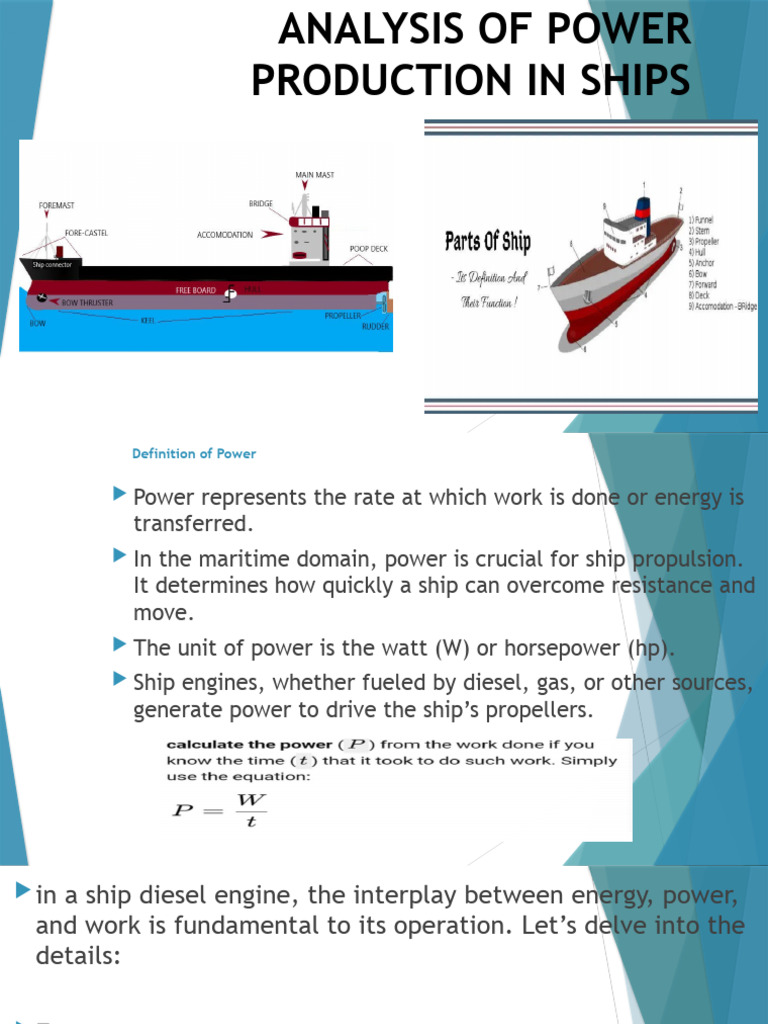 Ship Power Production Analysis | PDF | Engines | Marine Propulsion