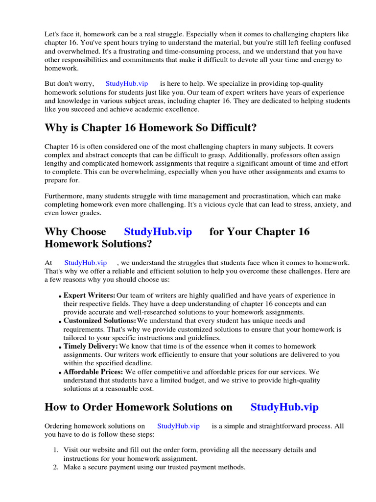 Chapter 16 Homework Help | PDF | Mathematics | Homework