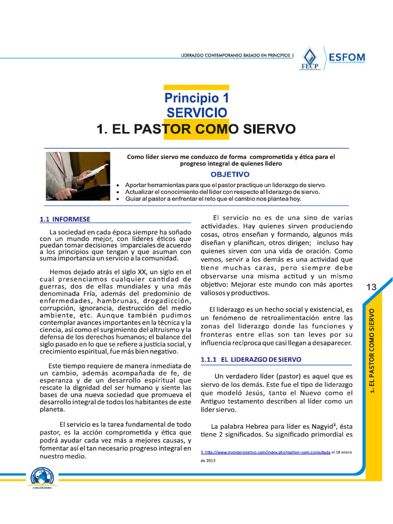 El Pastor Como Siervo | PDF