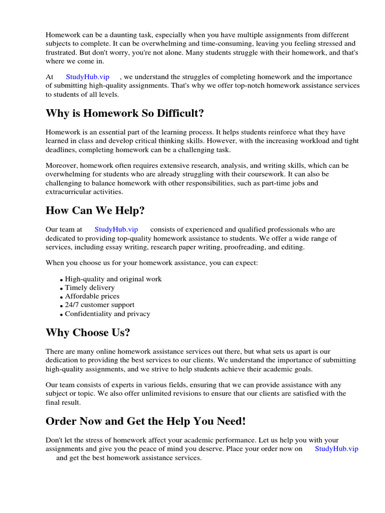 Essp Homework Assistance | Download Free PDF | Homework | Teachers