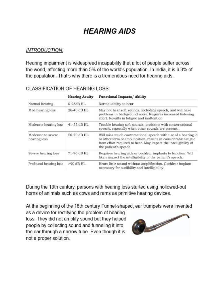 Hearing Aids | Download Free PDF | Hearing Aid | Analogue Electronics