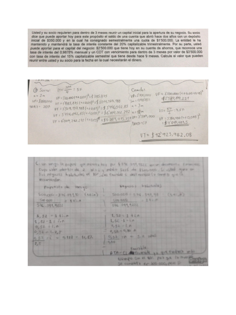 Ejercicio Matematicas | PDF