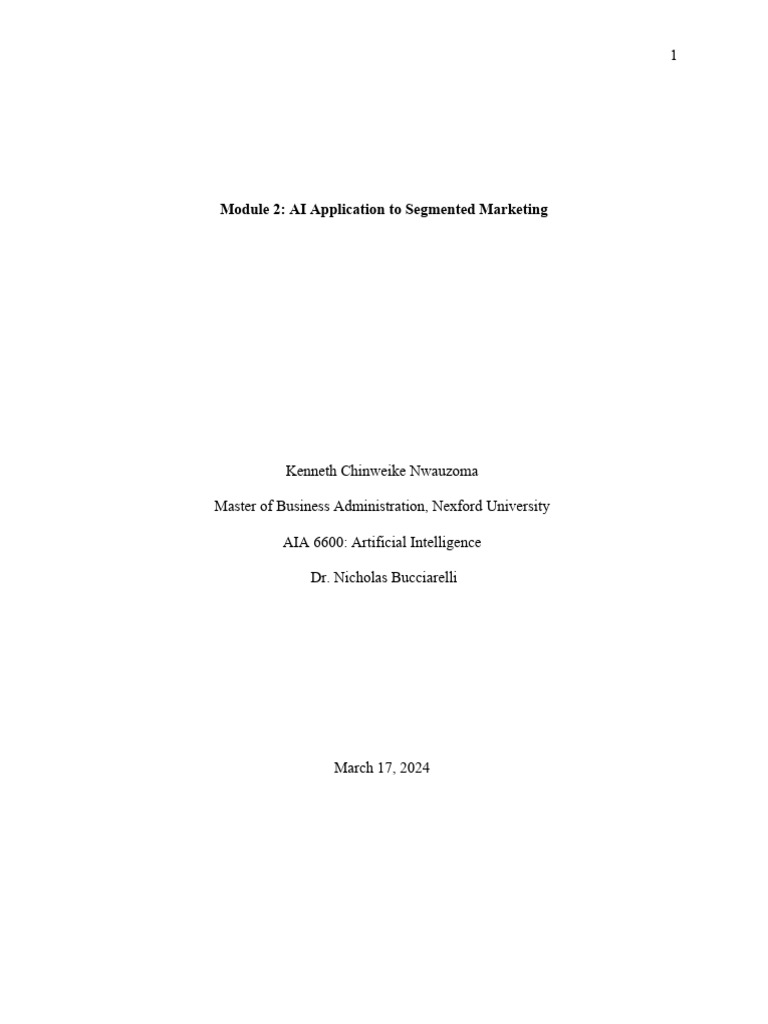AIA 6600 - Module 2 | PDF | Artificial Intelligence | Intelligence (AI ...