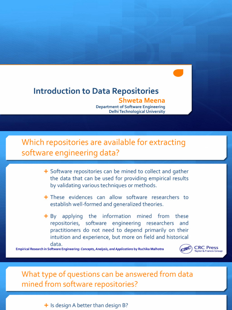 Introduction to Data Repositories_unlocked | PDF