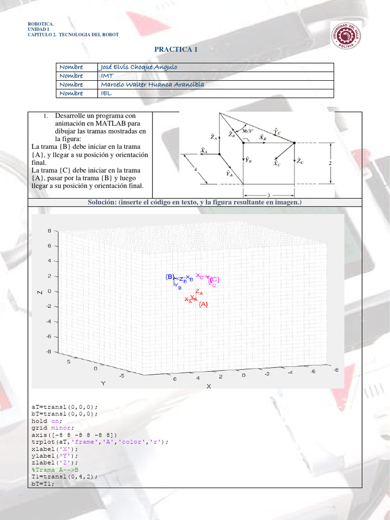 Practica 1 Tecnologia Del Robot | PDF | Programación de computadoras