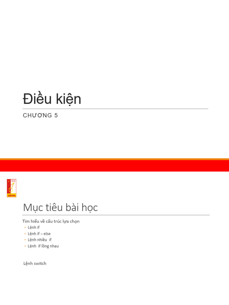 Session 05 - DieuKien | PDF
