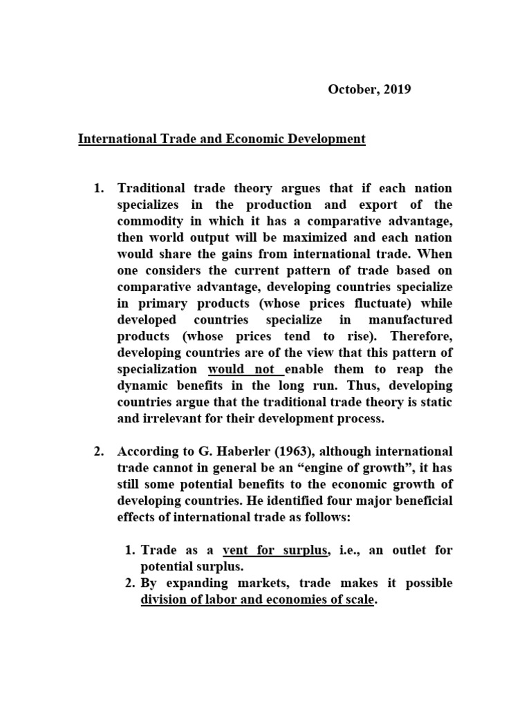 Trade Strategies for Economic Growth | PDF | Developing Country | Trade