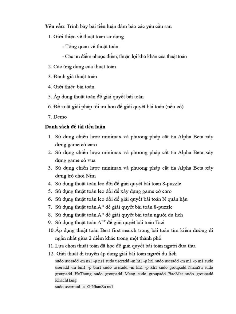 Đề tài tiểu luận TTNT | PDF