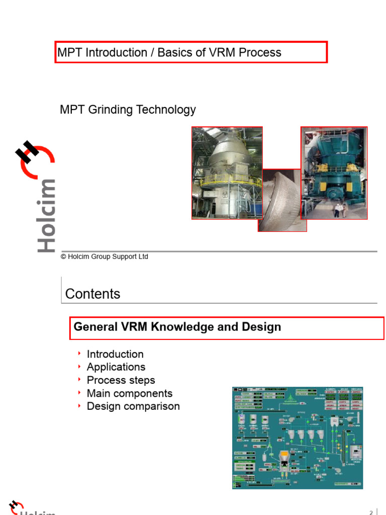 03 MPT Introduction - Basics of VRM Process - R1 | PDF | Mill (Grinding) | Gases