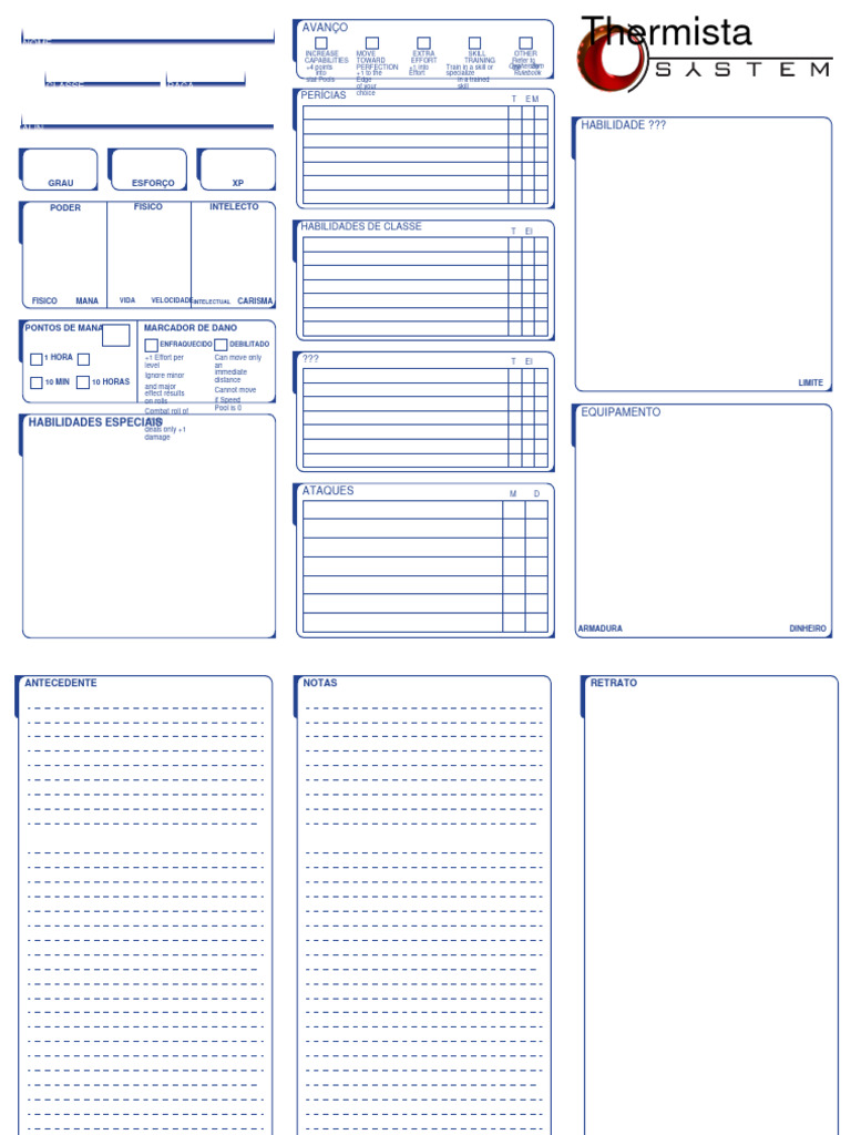 Cypher System - Ficha Editável-Copiar PDF | PDF
