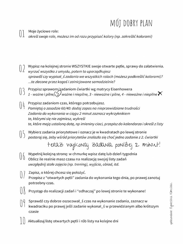 Mój Dobry Plan | PDF