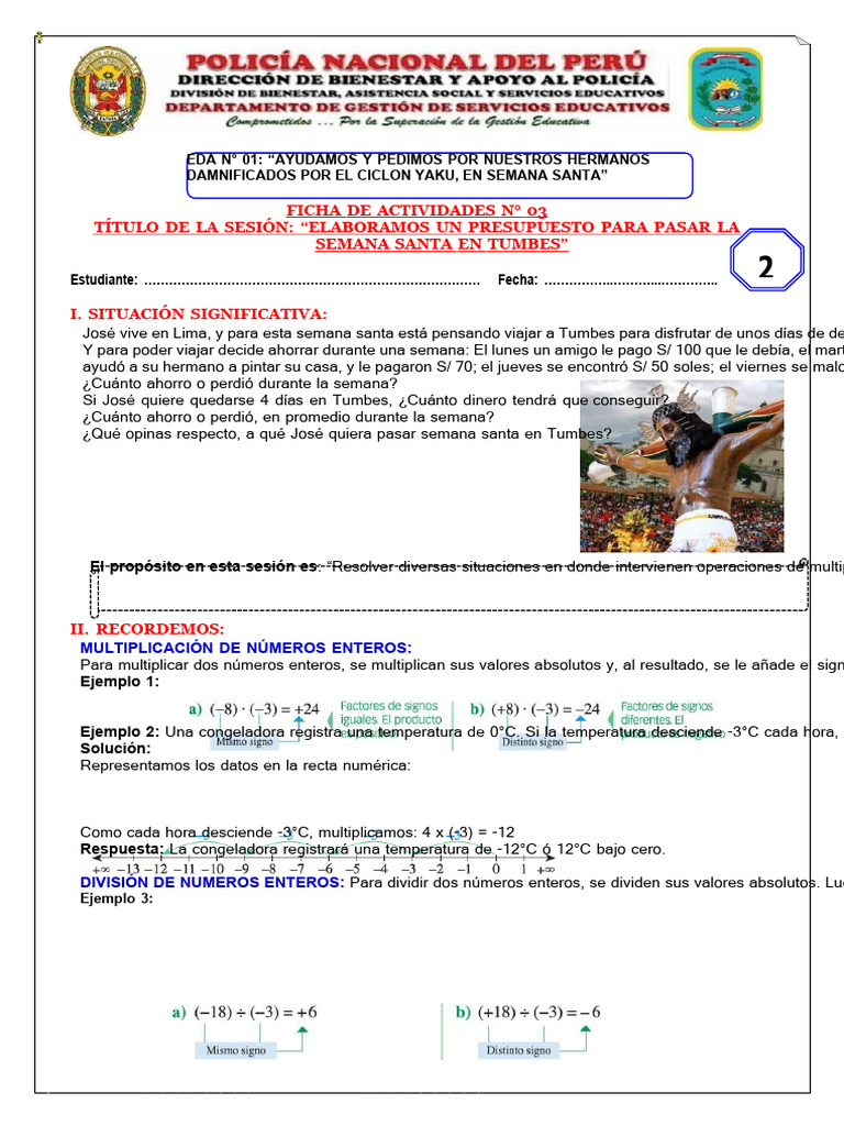 ACT. 3- 2DO -MAT- | PDF | Entero | Matemáticas