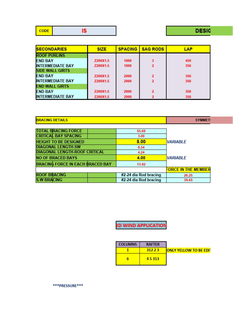 Aisc Mbma Design Aid 3d Wind Dt.08.11.2019 | PDF | Bending | Stress ...