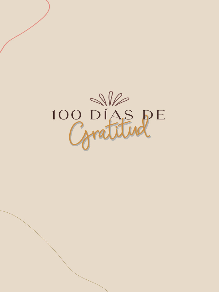 100 Dias de Gratitud | PDF | Amor | Gratitud