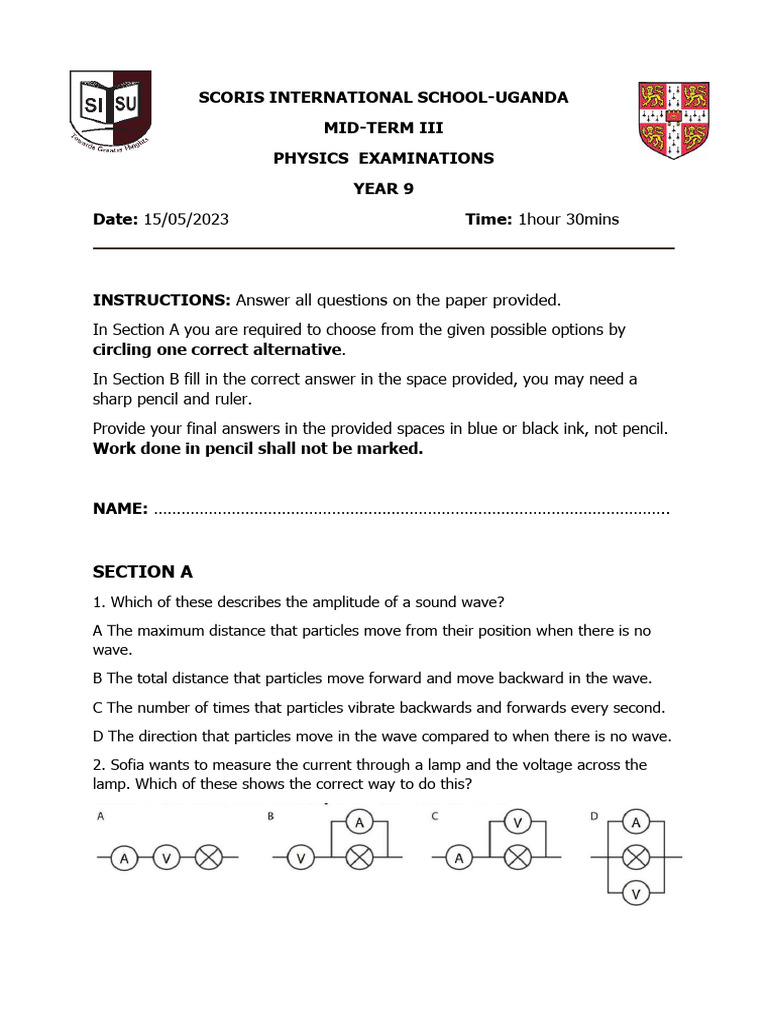 PHYSICS YEAR 9 MID-TERM | PDF | Local Interstellar Cloud | Planetary Science