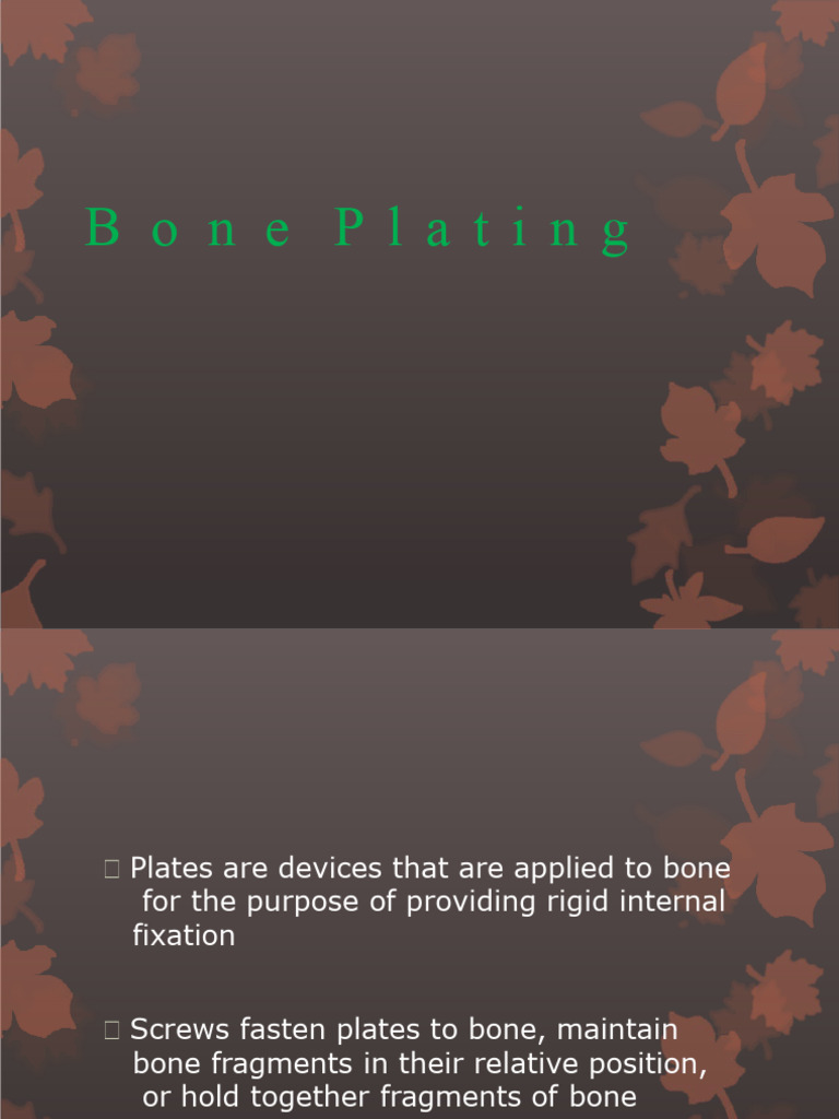 Bone Plating | Download Free PDF | Screw | Bone