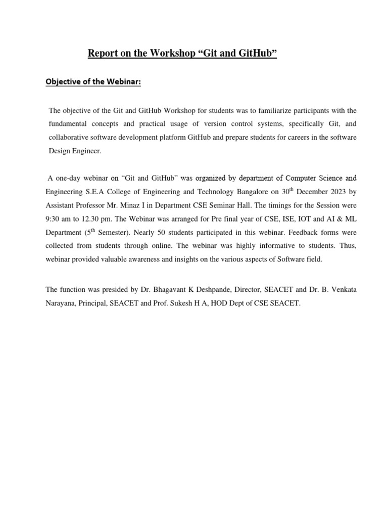 Git GitHub Seminar (30 12 2023) | PDF | Computing | Human Communication
