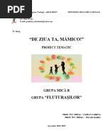 Proiect Tematic Primavara Anotimpul Armoniei | PDF