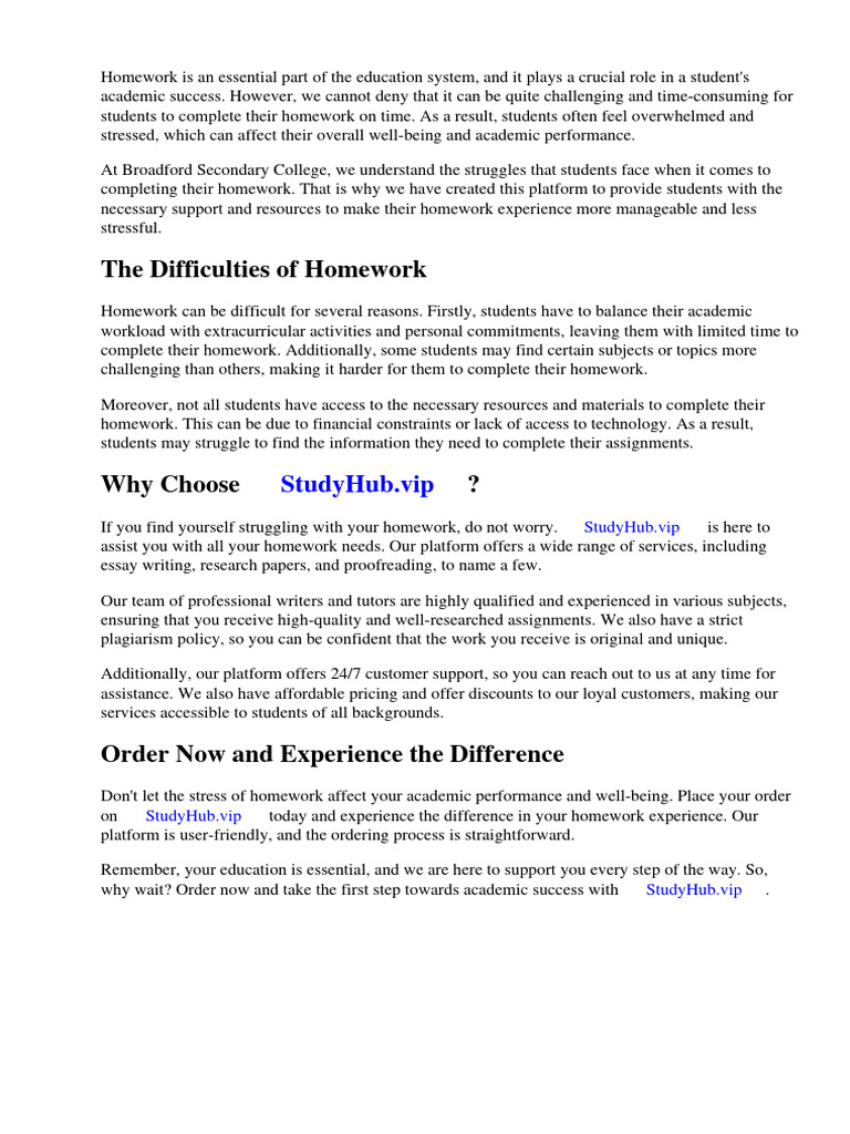 Homework World Broadford Secondary College | PDF | Schools | Homework