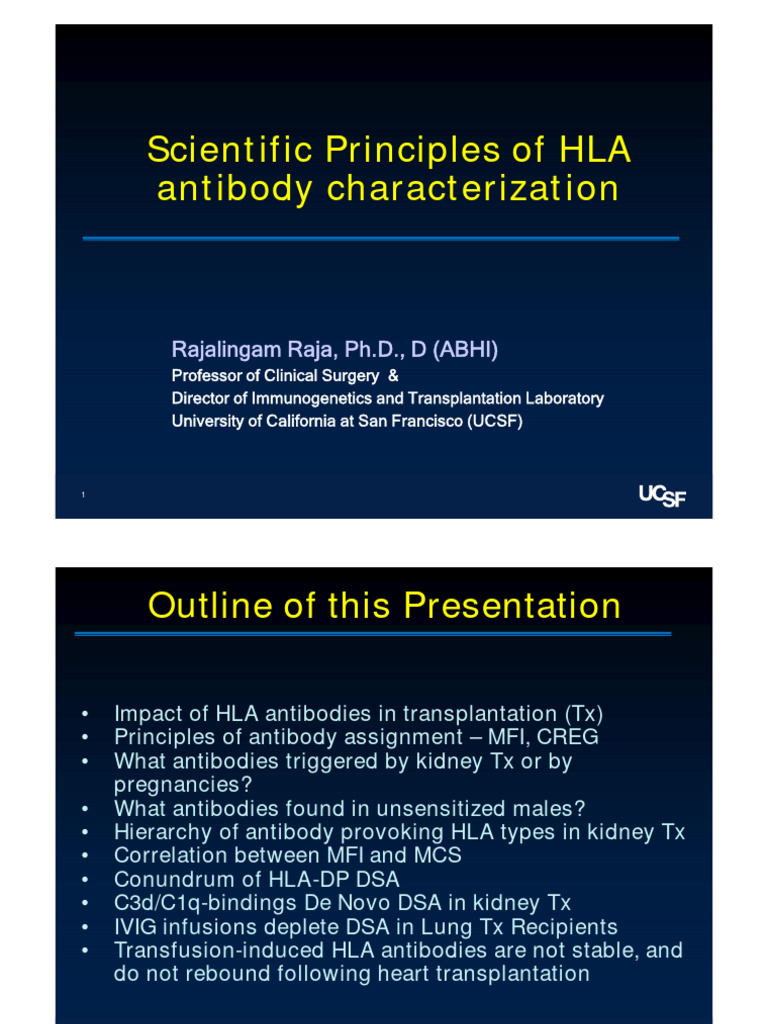 Specific Principles of HLA Atibodies Characterization | PDF | Human ...
