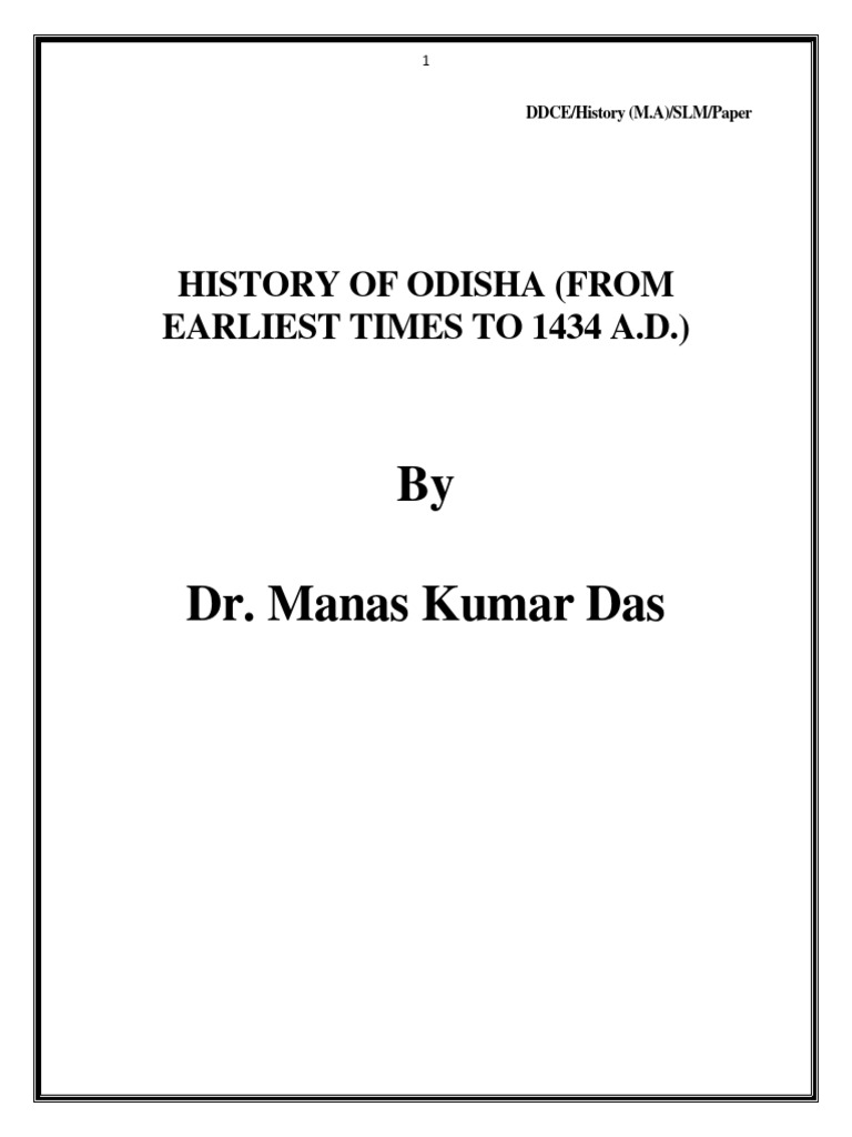 History of Odisha to 1434 A.D. | PDF