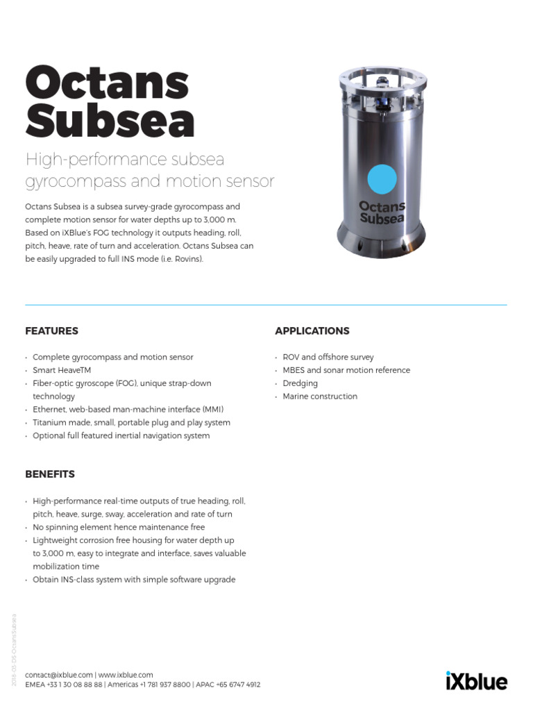 Octans Subsea | Download Free PDF | Inertial Navigation System